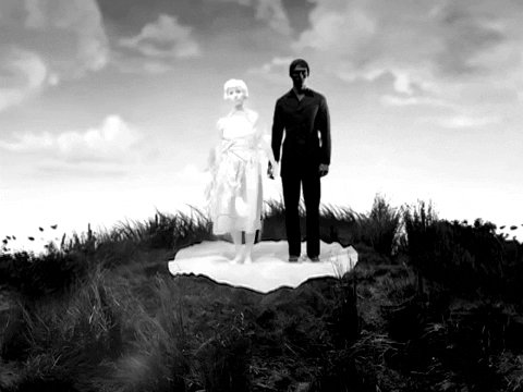 Black And White Couple Disappear GIF | GIFDB.com