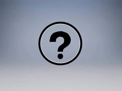 Black Question Mark Icon Slow Spin GIF | GIFDB.com