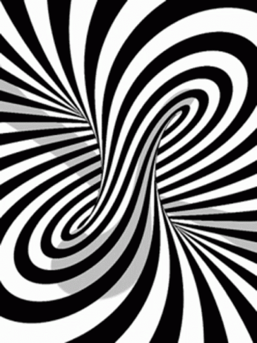 Black White Background Hypnotic Loop GIF | GIFDB.com
