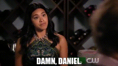 Blonde Girl Saying Damn Daniel GIF | GIFDB.com