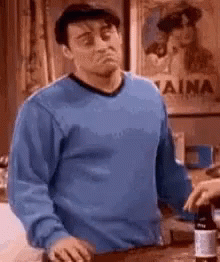 Blue Shirt Guy Meh Face GIF | GIFDB.com