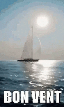 Boat Sailing In The Sea GIF | GIFDB.com