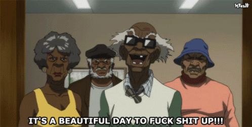 Boondocks Col Stinkmeaner Shit Up GIF | GIFDB.com