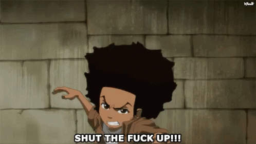 Boondocks Riley Freeman Shut Up GIF | GIFDB.com