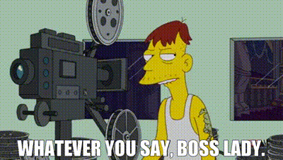 Boss Lady The Simpson GIF | GIFDB.com
