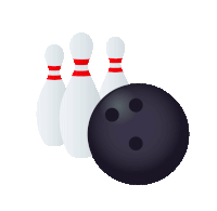 Bowling Ball Pin Strike Animation GIF | GIFDB.com