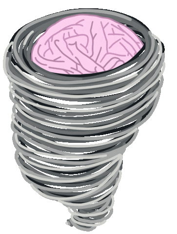Brain Storm Tornado Transparent Sticker GIF | GIFDB.com