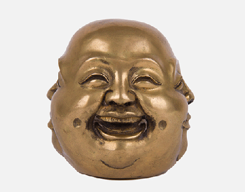 Buddha Head With Different Facial Expressions GIF | GIFDB.com