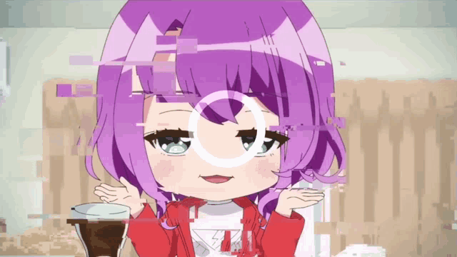 Buffering Hidaka Saori D4dj Anime Glitch GIF | GIFDB.com