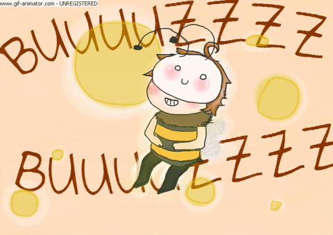 Buzz Bee Art GIF | GIFDB.com
