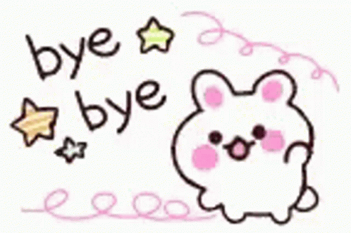 Bye Bye Cute Sticker Wink GIF | GIFDB.com