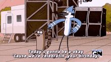 Carton Network Regular Show Happy Birthday Song GIF | GIFDB.com