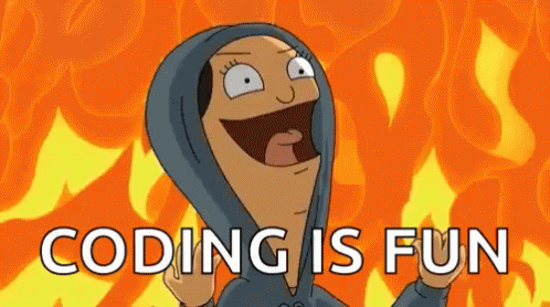 Cartoon Character Louise Belcher Coding Is Fun GIF | GIFDB.com