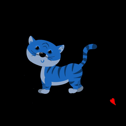 Cat Sending Good Vibes Hearts GIF | GIFDB.com