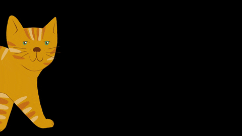 Cat Walking 2d Orange Stripes GIF | GIFDB.com