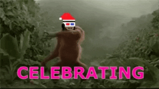 Celebrating Dancing Monkey GIF | GIFDB.com