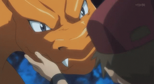 Charizard Nods To Ash GIF | GIFDB.com