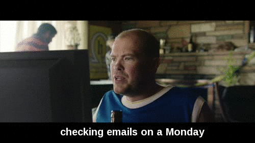 Checking Emails On A Monday Meme GIF | GIFDB.com