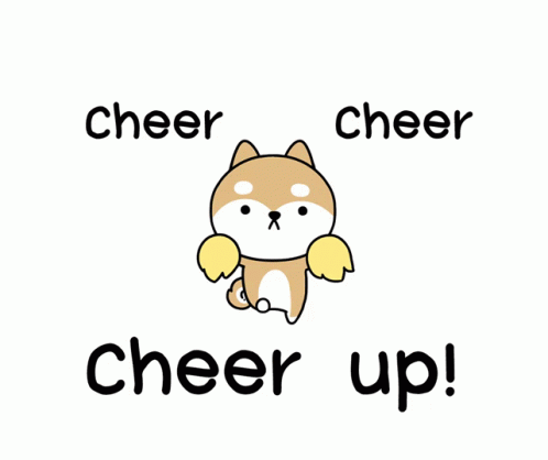 Cheer Up Cute Animated Dog Cheerleader Pom Pom GIF | GIFDB.com