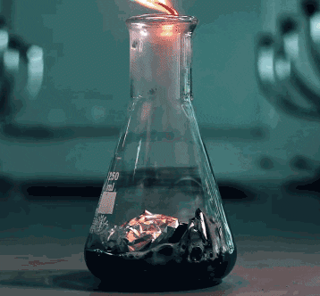 Chemistry Green Flame Foil Boiling GIF | GIFDB.com