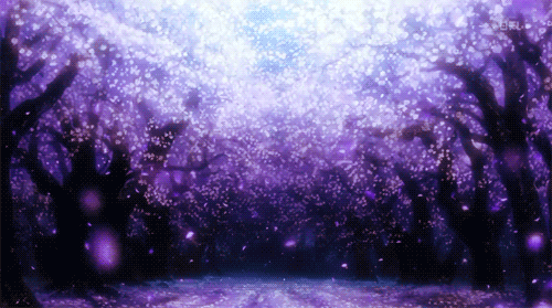 Cherry Blossom Trees Glowing GIF | GIFDB.com