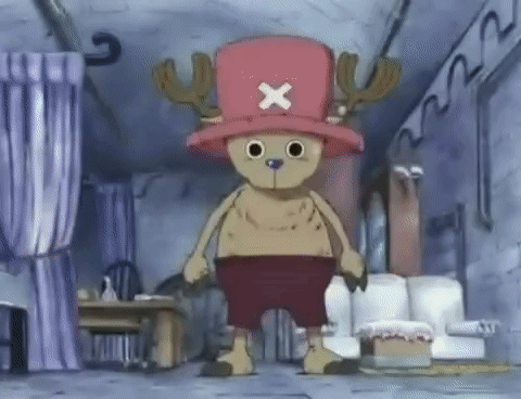 Chopper Looking At Luffy GIF | GIFDB.com