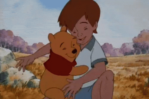 Christopher Robin Winnie The Pooh Hug GIF | GIFDB.com