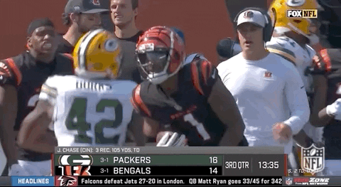 Cincinnati Bengals Chase Shows Who Dey Spirit GIF | GIFDB.com