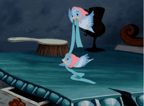 Cinderella Ribbon Tie Hair GIF | GIFDB.com