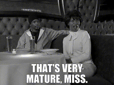 Clown Commenting On Lady Very Mature Miss GIF | GIFDB.com