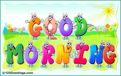 Colorful Text Animation Good Morning Team GIF | GIFDB.com