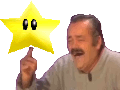 Comedian El Risitas Spinning Star Kekw Sticker GIF | GIFDB.com