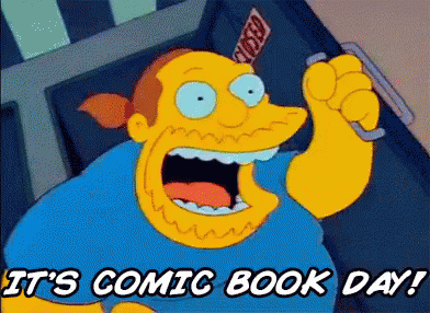 Comics Book Day Excited Simpsons GIF | GIFDB.com