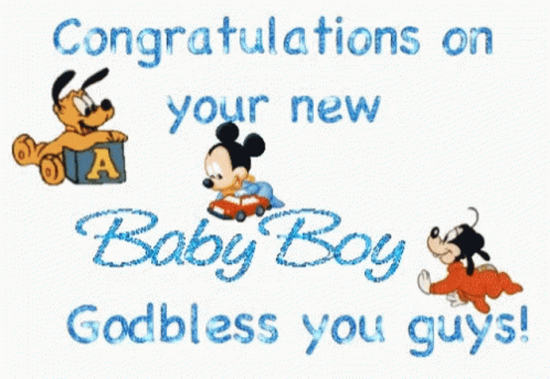 Congratulations Baby Boy Mickey Mouse GIF | GIFDB.com