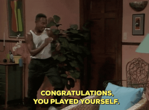 Congratulations You Played Yourself Punch GIF | GIFDB.com