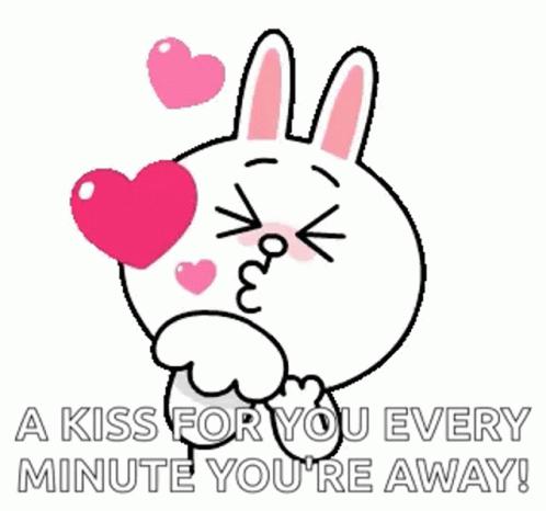 Cony Sending Kisses GIF | GIFDB.com