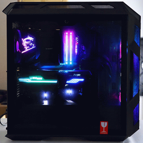 Cool Personal Computer Build Rgb Lights GIF | GIFDB.com
