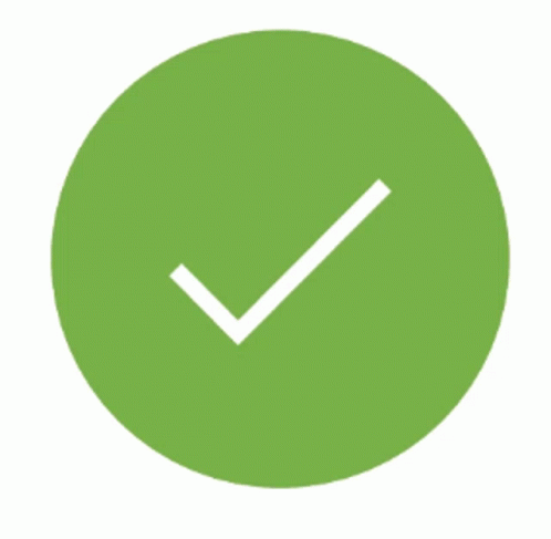 Correct Verified Green Circle Check Mark GIF | GIFDB.com