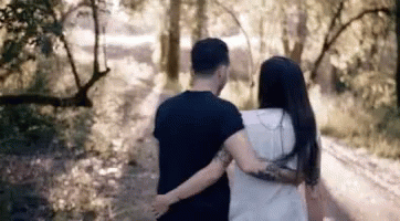 Couple Walking In The Woods GIF | GIFDB.com