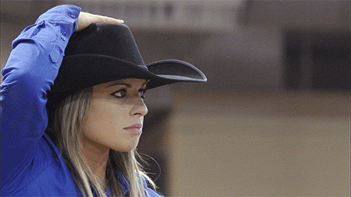 Cowgirl Serious Horse Rodeo Girls GIF | GIFDB.com