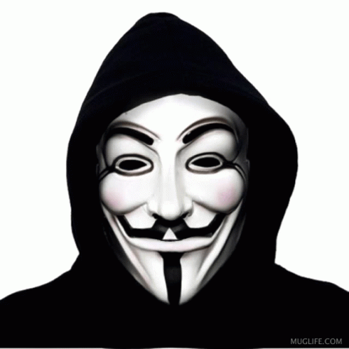Creepy Anonymous Hacker Cyberattack Yes Nod GIF | GIFDB.com