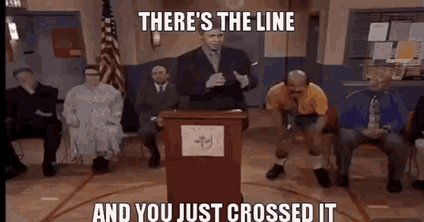 Cross The Line Funny Key And Peele GIF | GIFDB.com