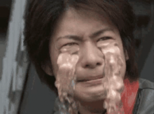 Crying Man Exaggerated Tears Sad GIF | GIFDB.com