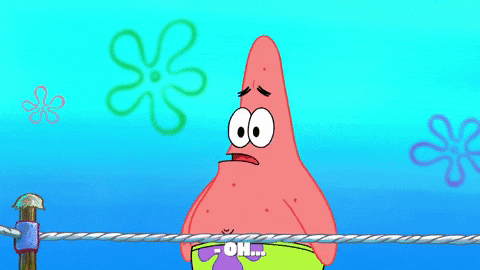 Crying Patrick The Star Threw The White Flag GIF | GIFDB.com