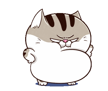 Cute Angry Fat Cat GIF | GIFDB.com