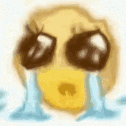 Cute Crying Emoji With Big Eyes GIF | GIFDB.com