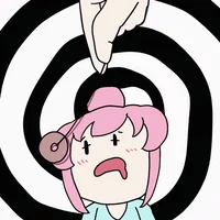 Cute Doodle Kid Spiral Hypnosis Pendulum GIF | GIFDB.com