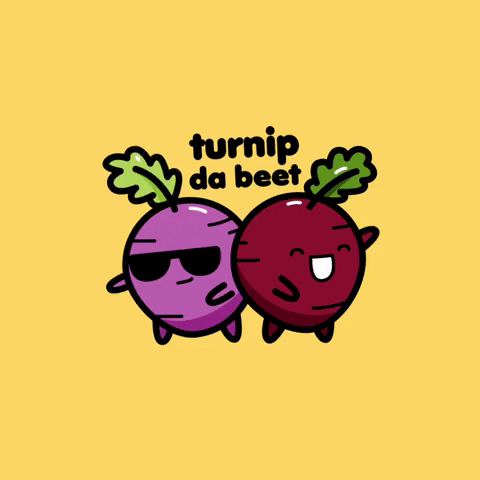 Cute Kawaii Turnip The Beat Pun GIF | GIFDB.com