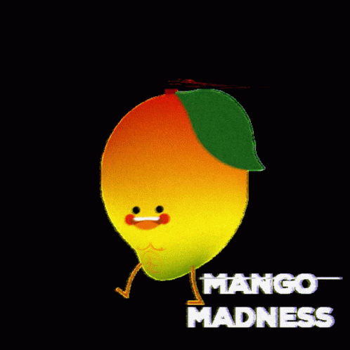 Cute Mango Madness Fruit Cartoon Glitch GIF | GIFDB.com