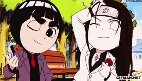 Cute Naruto Neji Hyuga Talking GIF | GIFDB.com